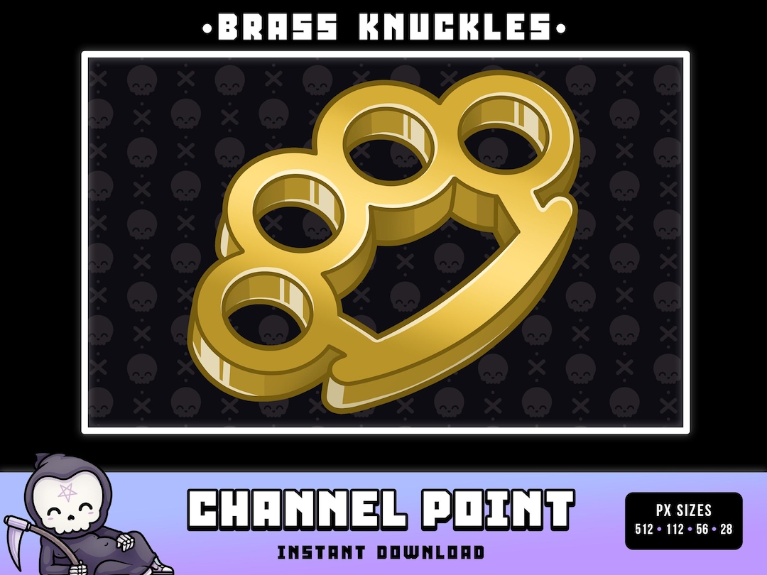 Brass Knuckles - Channel Point / Emote for Twitch - Etsy
