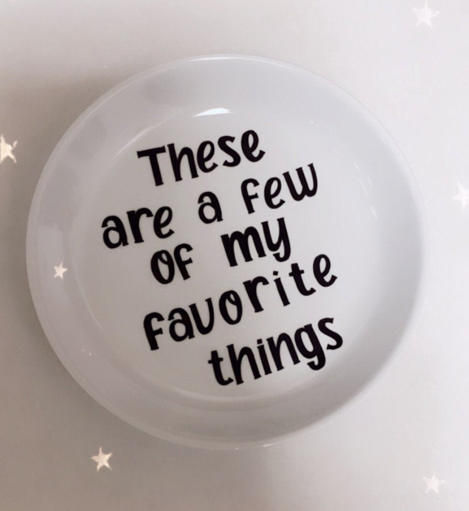 Estas son algunas de mis cosas favoritas anillo plato | Etsy Estas son algunas de mis cosas favoritas anillo plato | Etsy