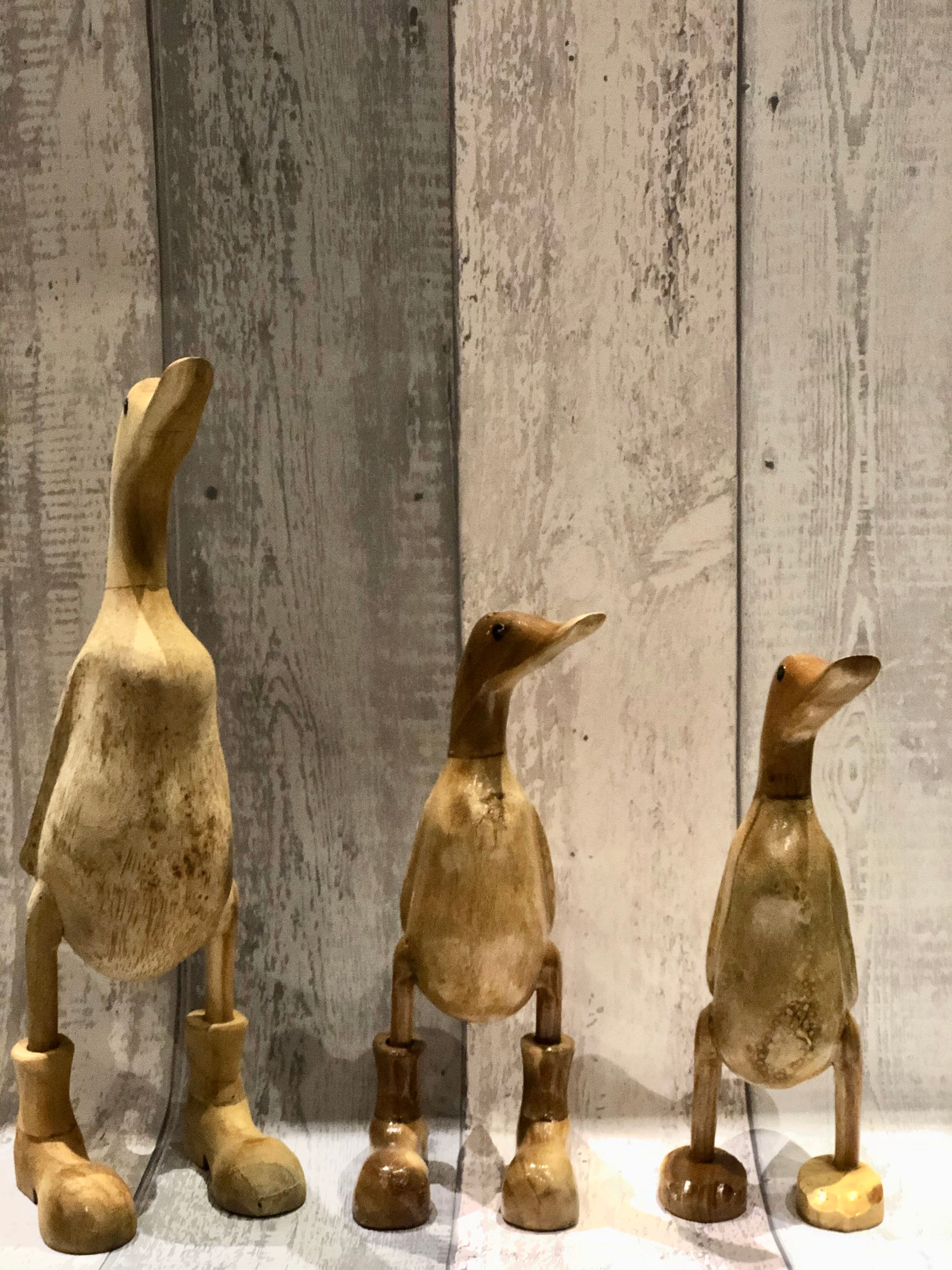 Decorated Wooden Ducks in Wellies Flamingo Print gift Sets - Etsy UK