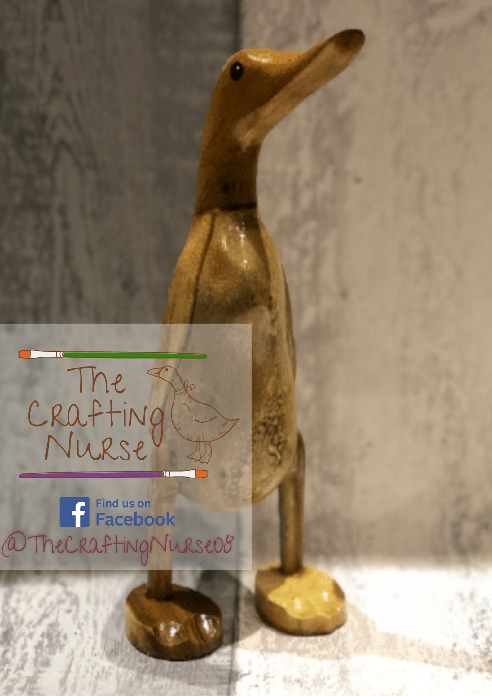 Decorated Wooden Ducks Floral Design gift Sets Available | Etsy