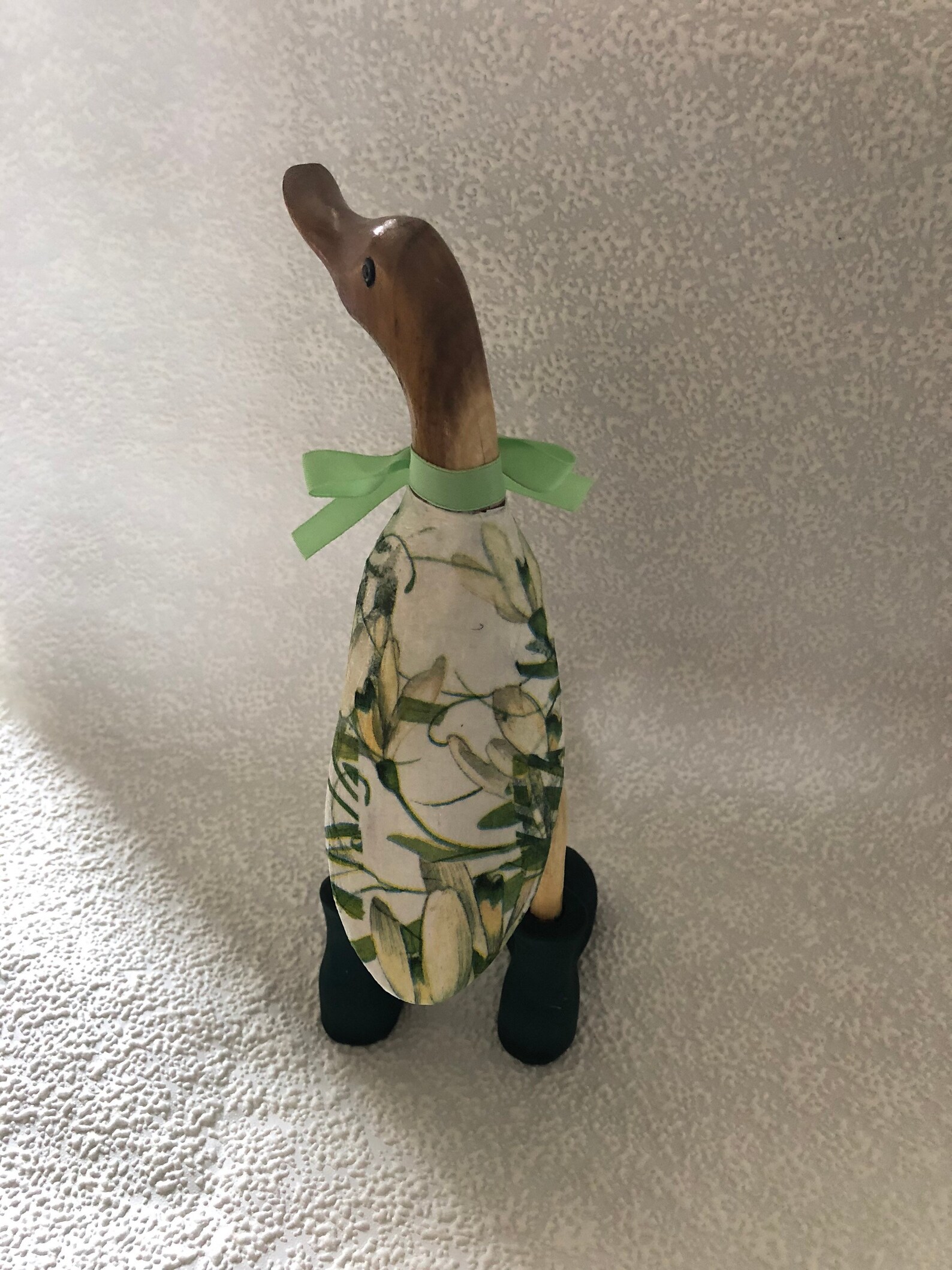 Decorated Wooden Ducks in Wellies Snowdrop Design - Etsy UK