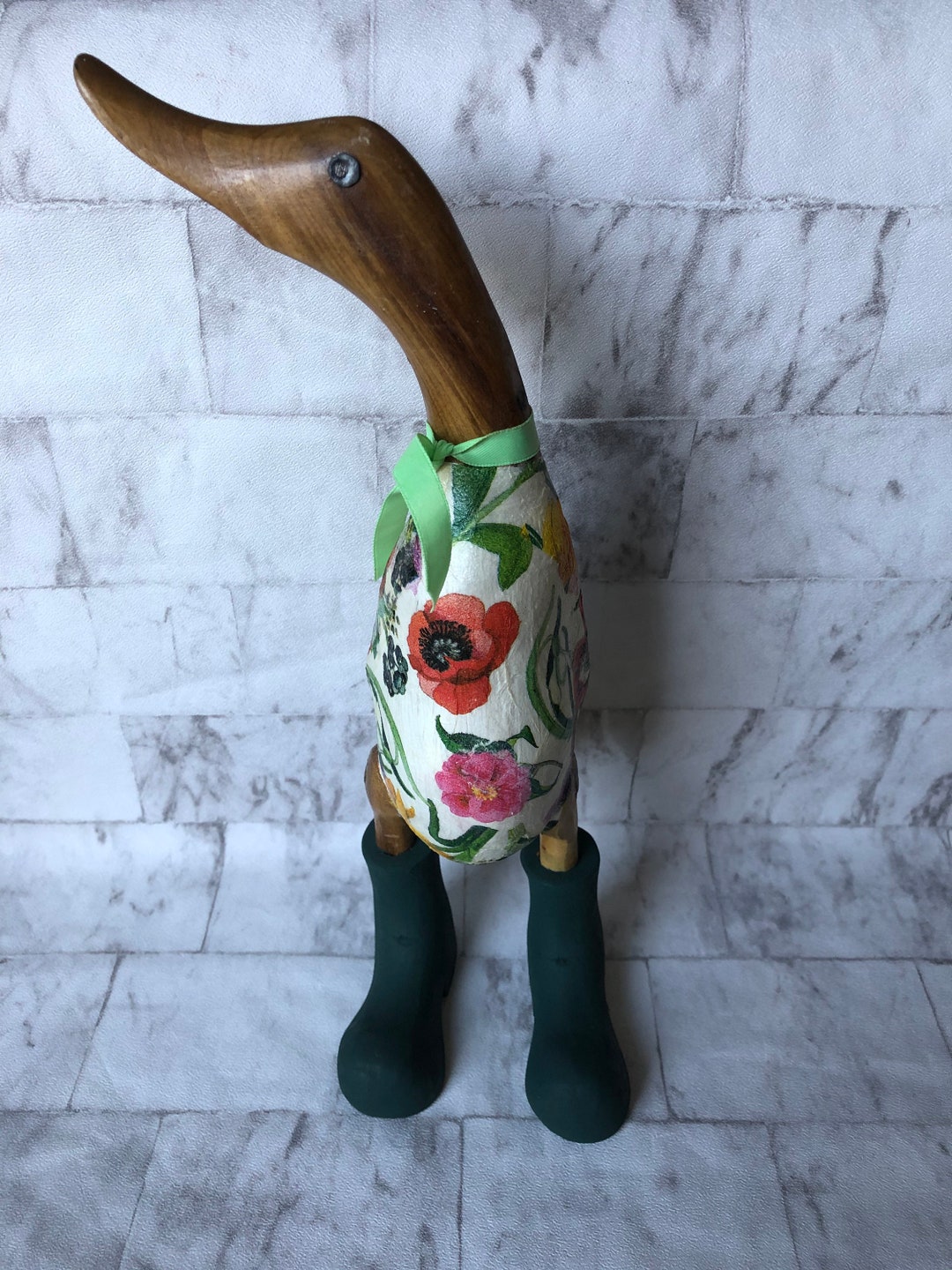 Decorated Wooden Ducks - Floral Pattern *gift Sets Available* - Etsy