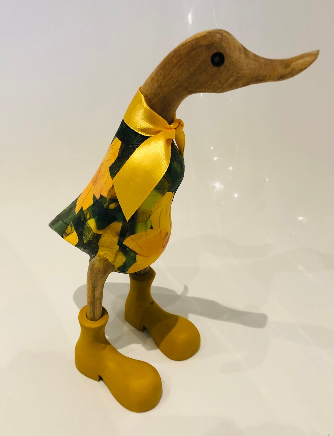 Decorated Wooden Ducks in Wellies - Daffodil Design *gift Sets ...