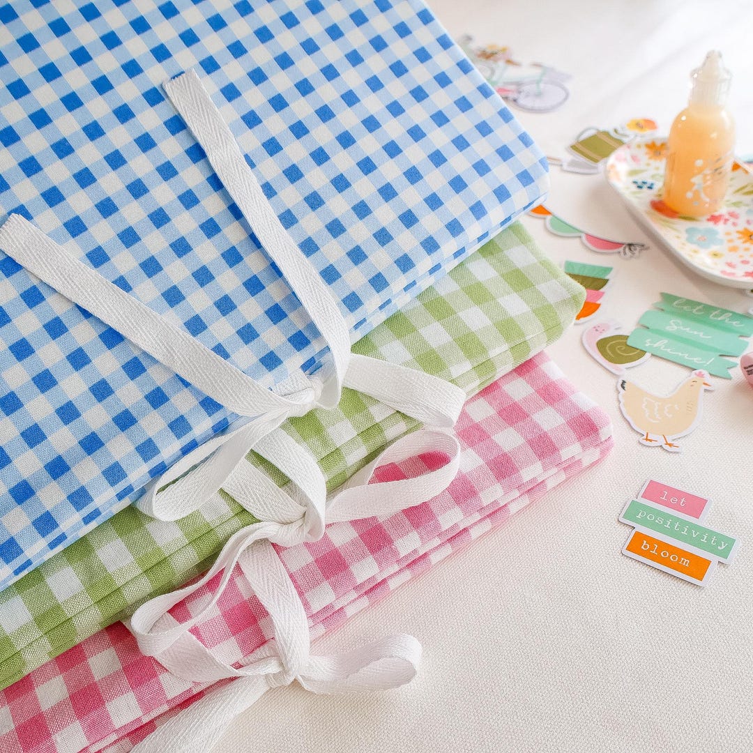 Personalized Gingham Scrapbook Album | Customizable Scrapbooking With ...