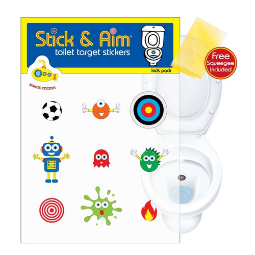Kids Pack Toilet Target Potty Training Stickers. Perfect for | Etsy