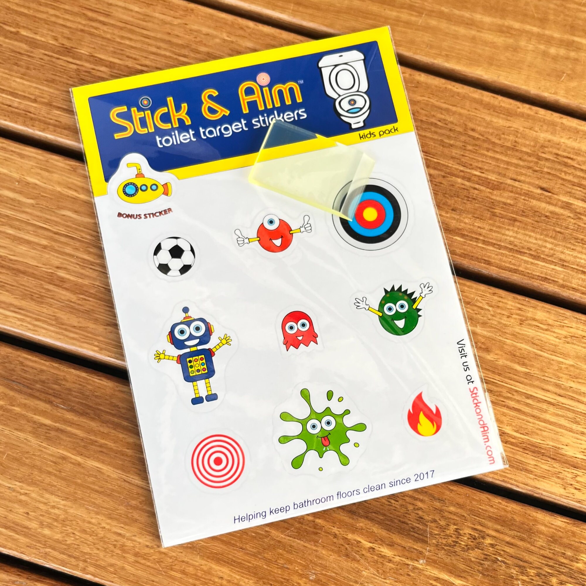 Kids Pack - Toilet Target Potty Training Stickers. Perfect for Home ...