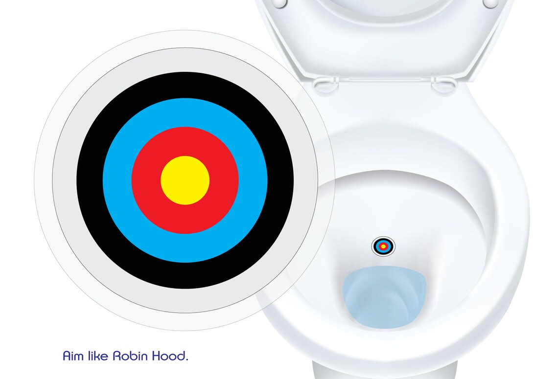 Toilet Target Stickers for Toilet Training. Urinal Aiming Stickers. Now ...