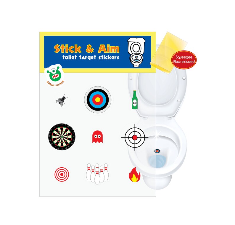 Toilet Target Stickers for Toilet Training. Urinal Aiming Stickers. Now ...