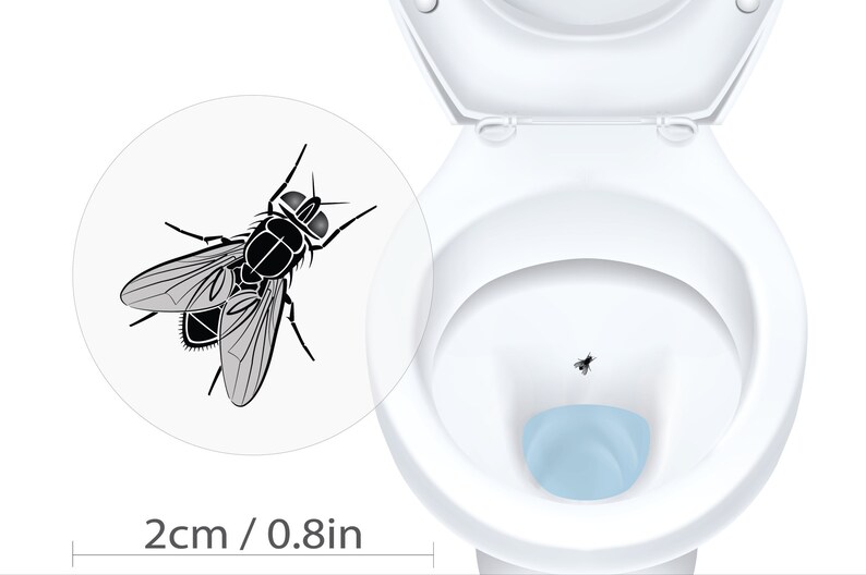 Urinal Fly Bulk Pack - Toilet Target Stickers / Urinal Aiming Stickers ...