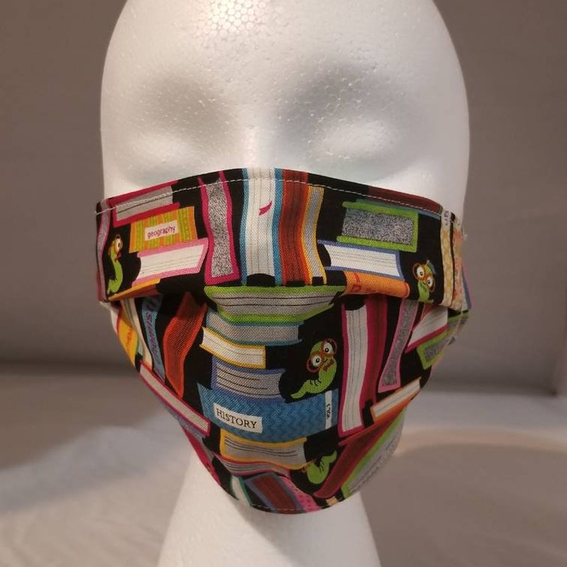 Bookworm Face Mask - Etsy