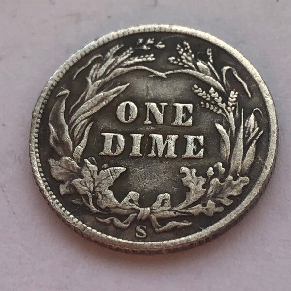 Barber Dime - Etsy