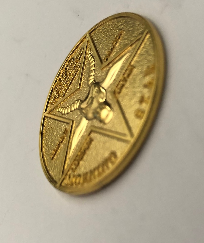 Lucifer Morningstar Satanic Pentecost Badge Coin TV Show - Etsy