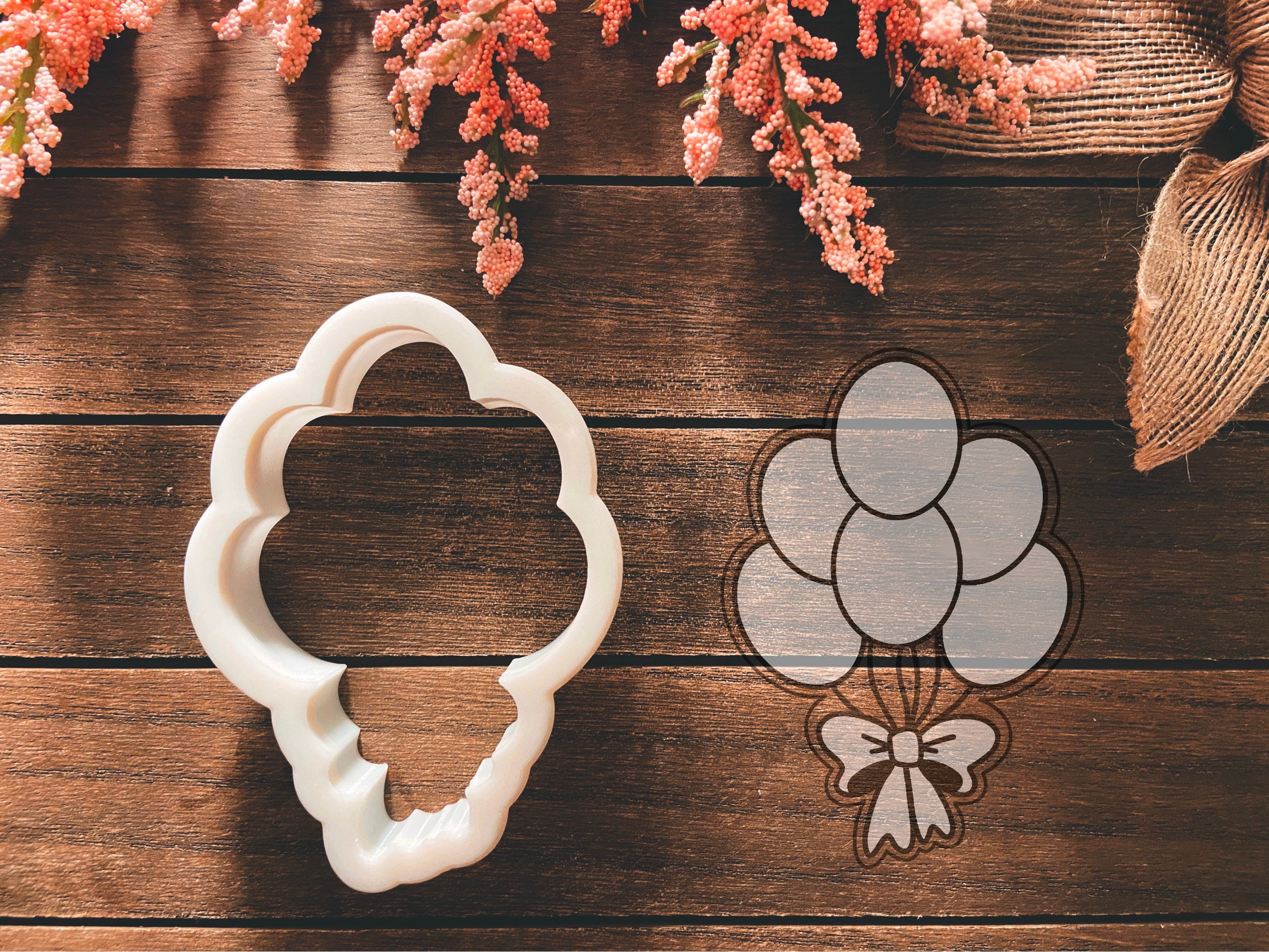 Balloon Bouquet Cookie Cutter - Etsy