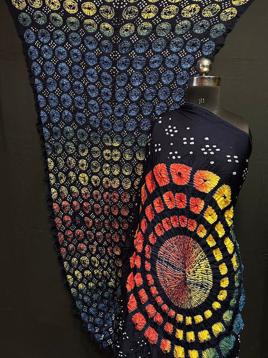 Modal Silk Clamp Dyeing Tissue Pallu Saree a Blend of - Etsy