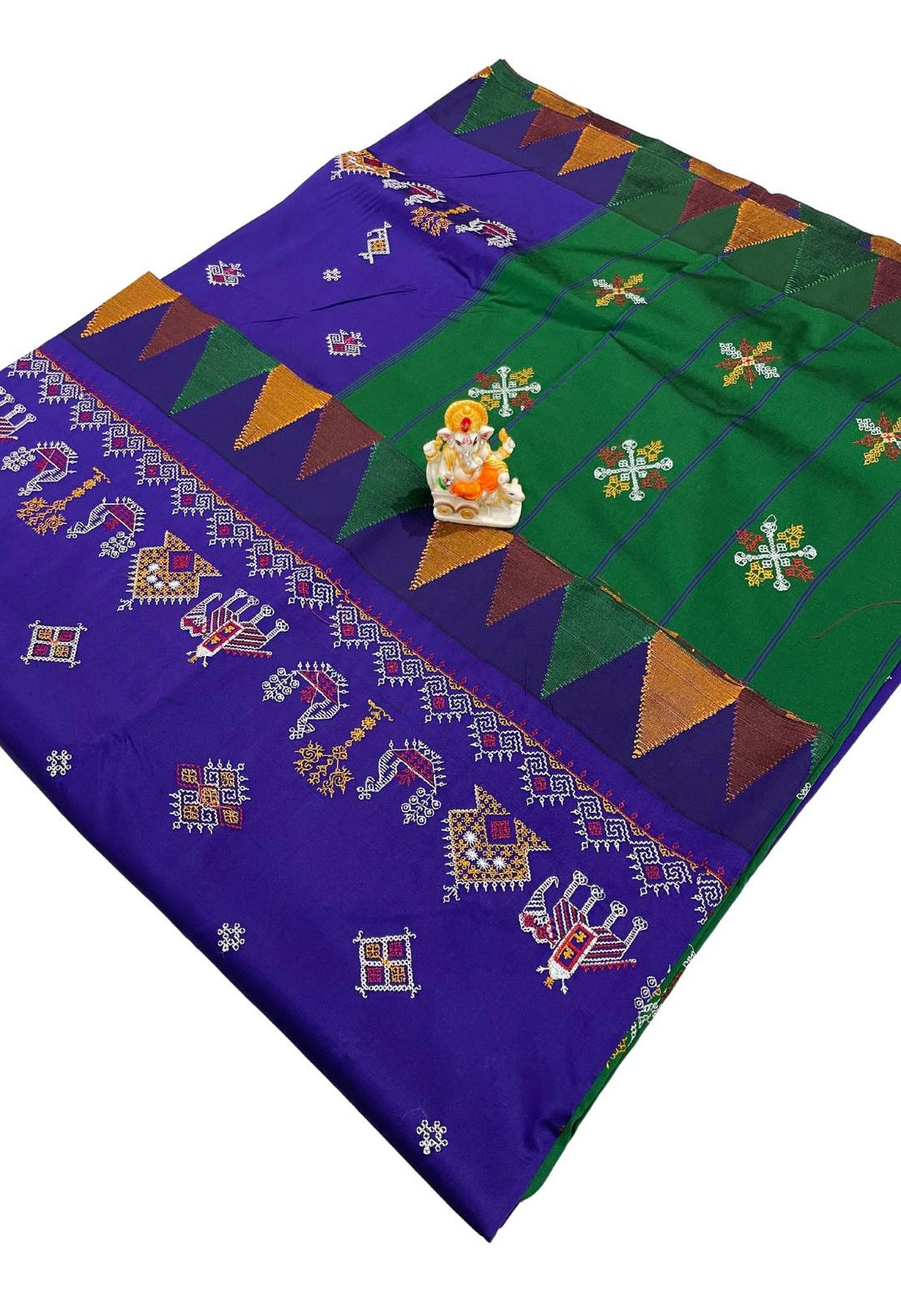 Traditional Kasuti Work Maharashtrian Silk Saree - Etsy