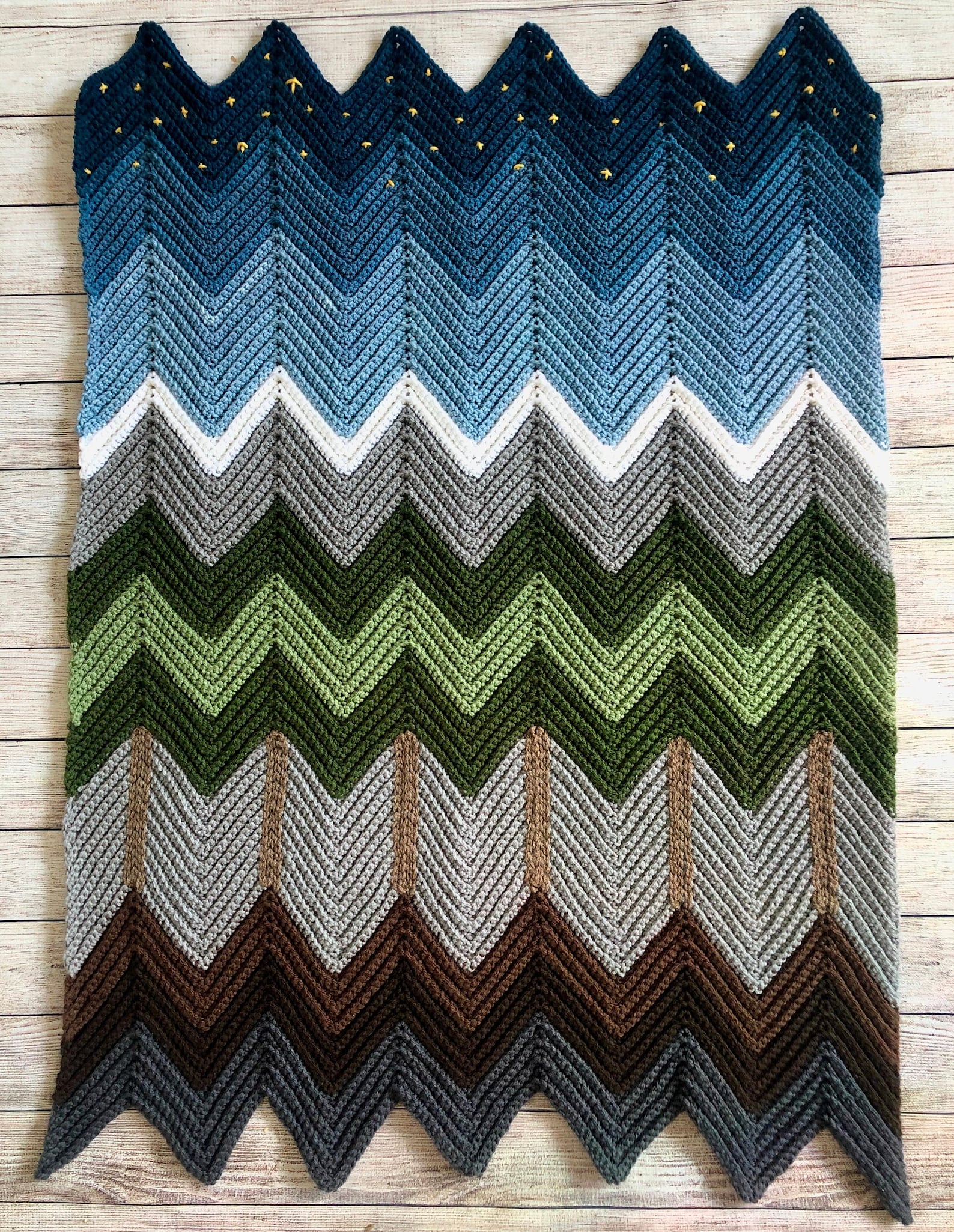 Redwood Forest Blanket Crochet Pattern - Digital Download - Etsy