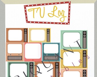 Printable Tv Planner - Etsy