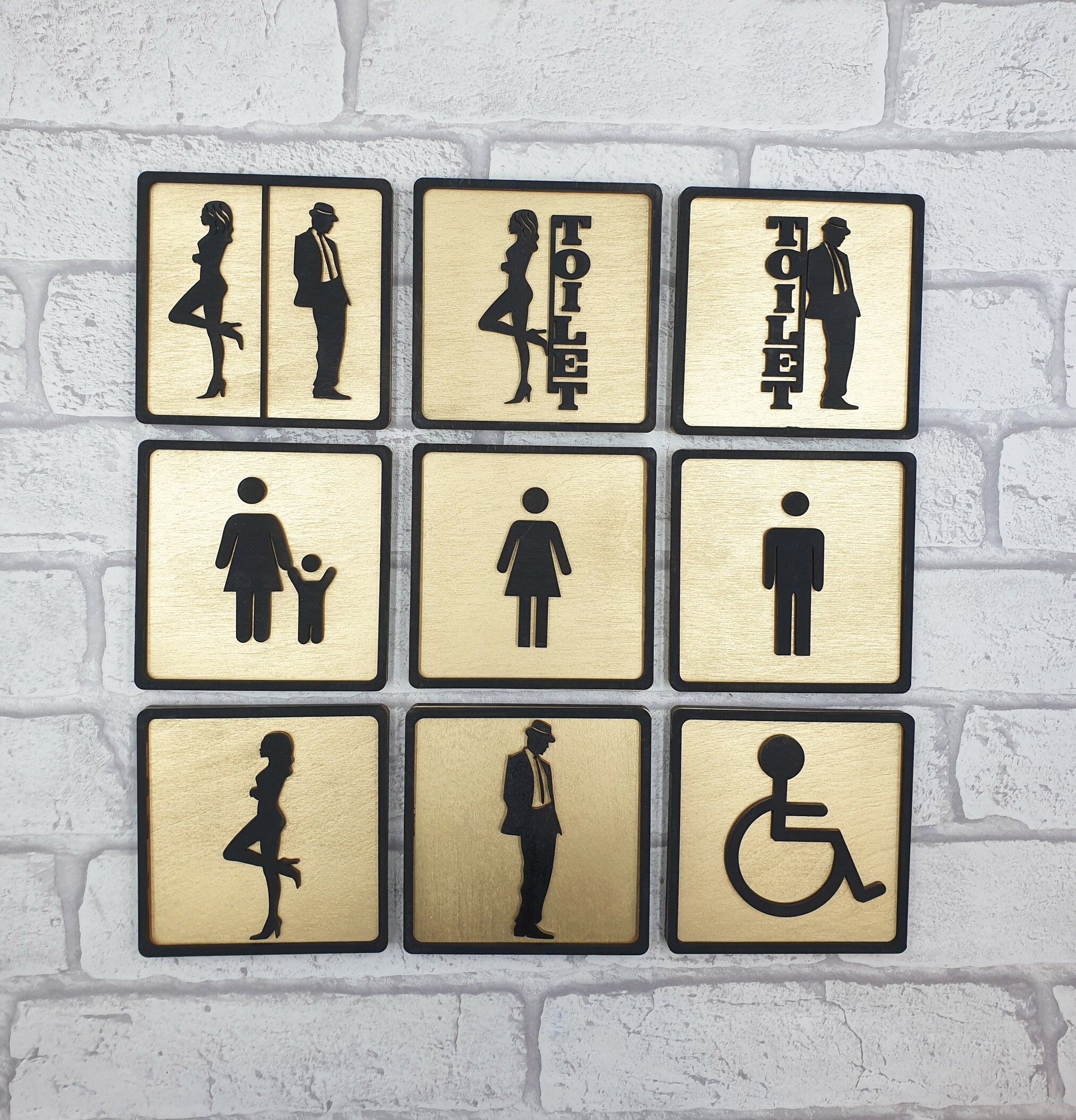 Toilet Door Sign Restroom Door Sign Toilet Door Plate - Etsy