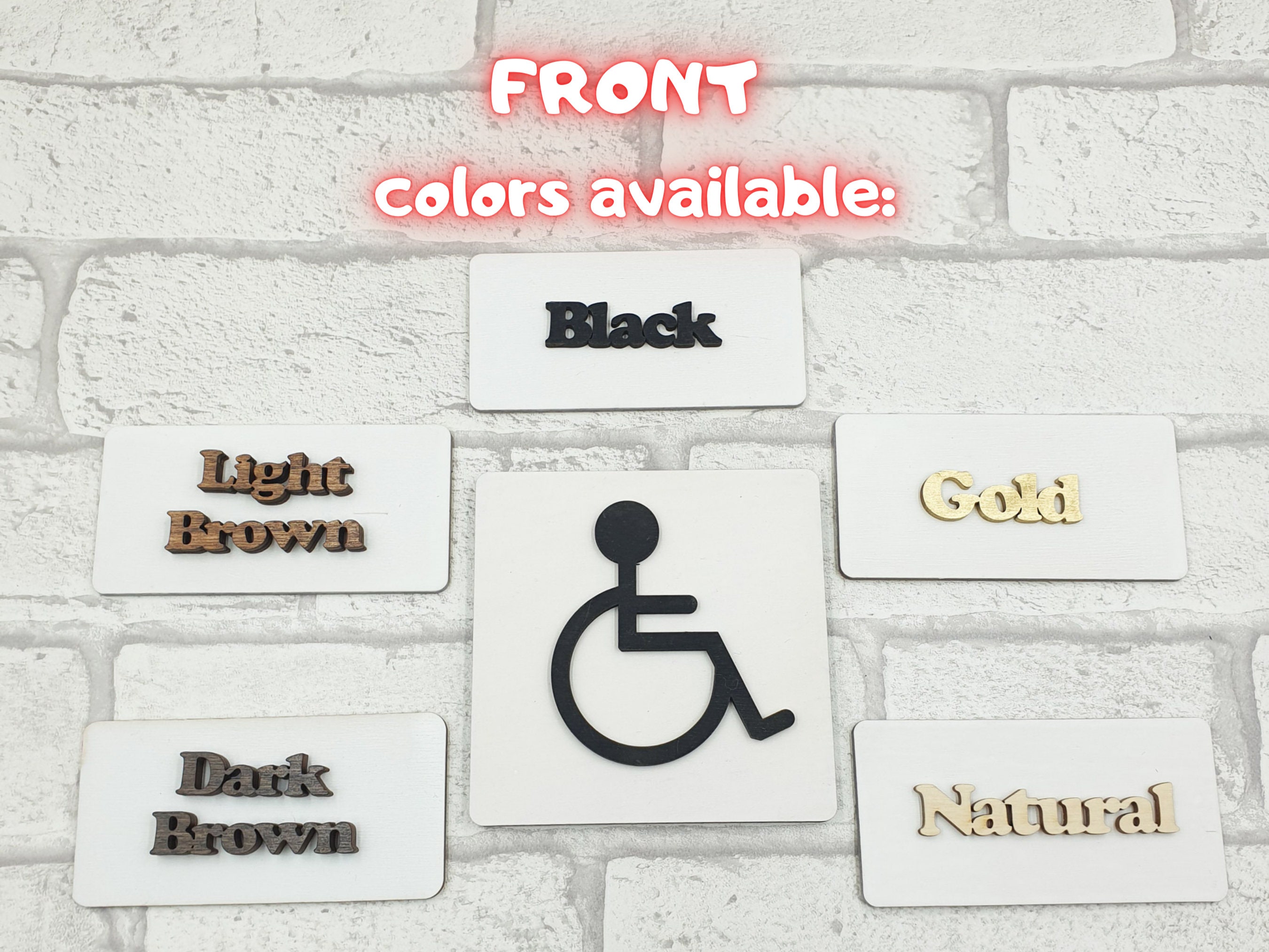 Toilet Door Sign Restroom Door Sign Toilet Door Plate | Etsy