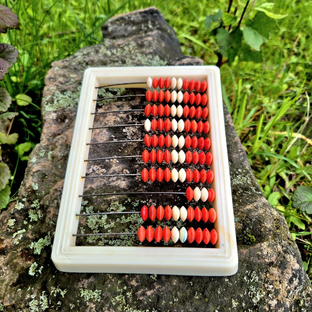 Vintage Soviet Abacus, Plastic Counting Frame, USSR School Math Tool ...