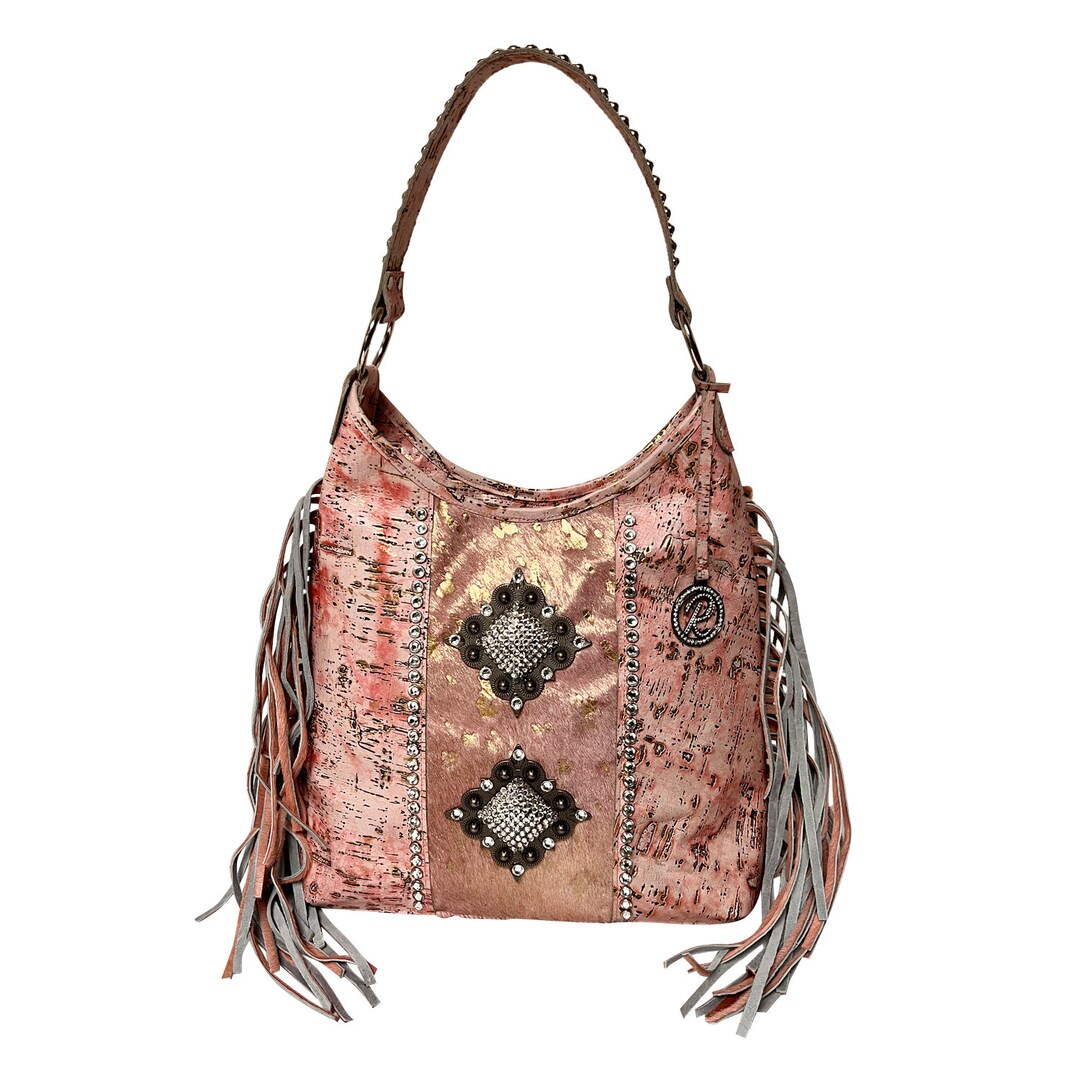 Raviani Tote Bag in Pink Hair on Acid Wash and Pink Embossed - Etsy ...