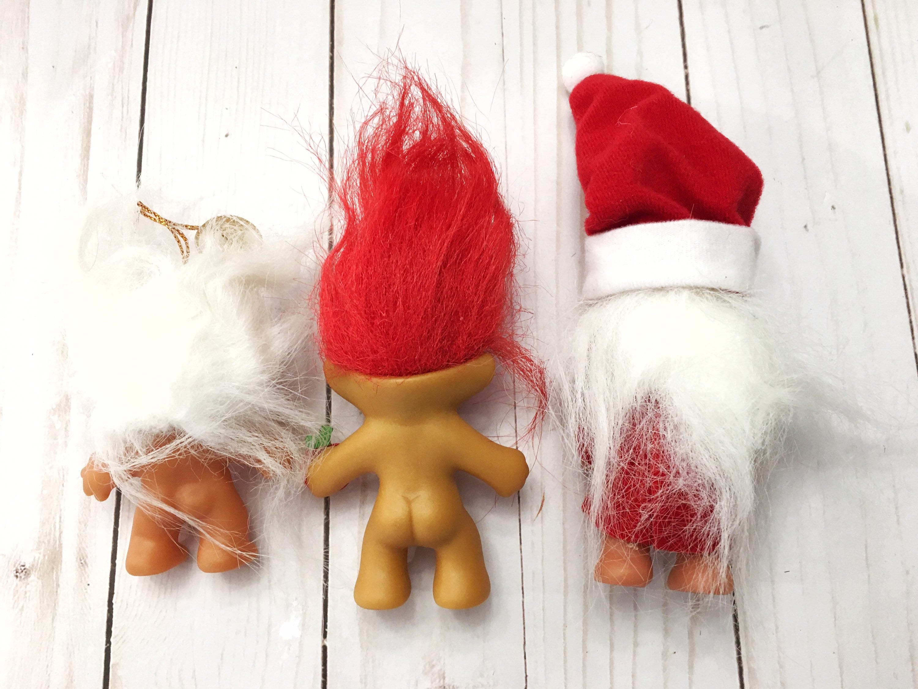 Troll Doll Lot of 5 Santa Troll Hawaiian Troll Birthday | Etsy