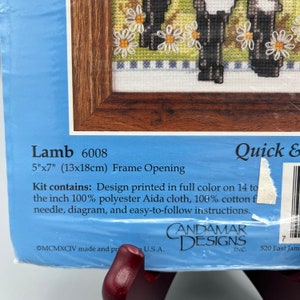 Candamar Designs Countless Cross Stitch Kit, Lamb Cross Stitch Kit - Etsy