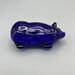Rosso Keystone R Cobalt Blue Glass Pig Figurine - Etsy