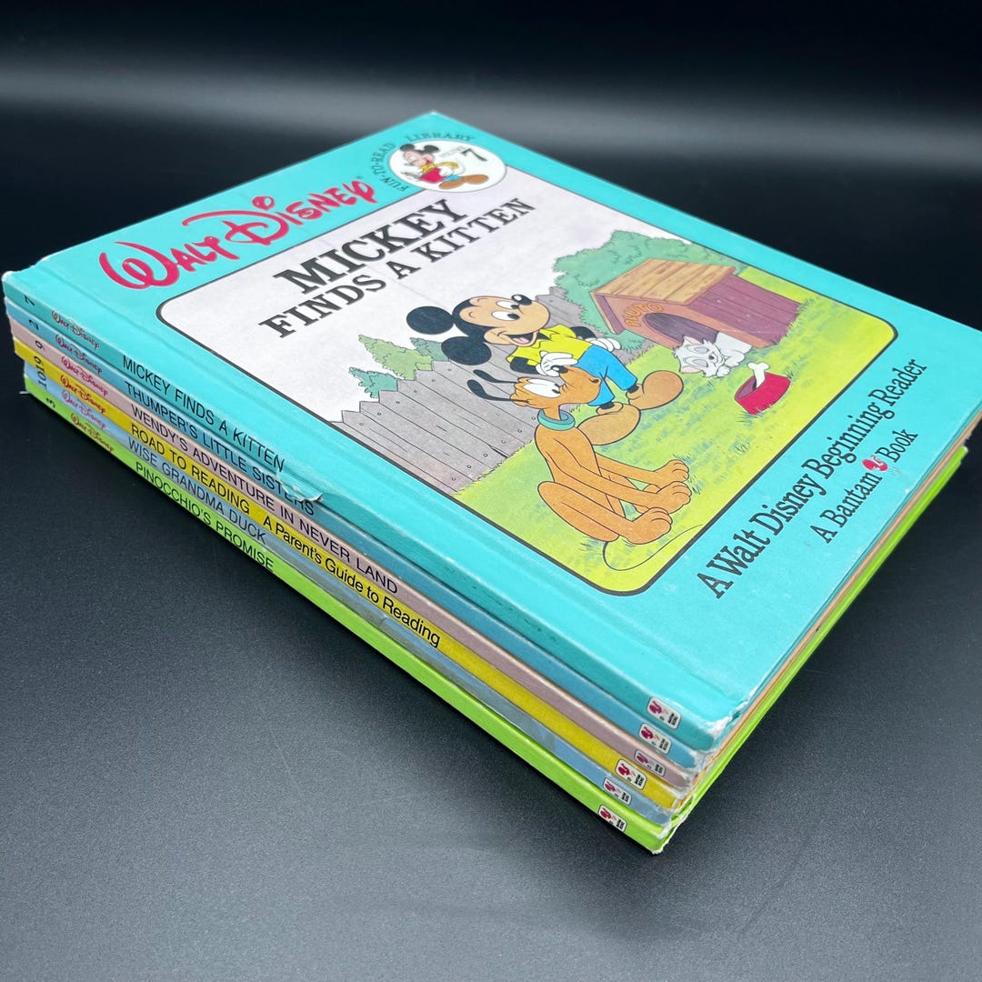Set of 6 Walt Disney Beginning Reader Books - Etsy