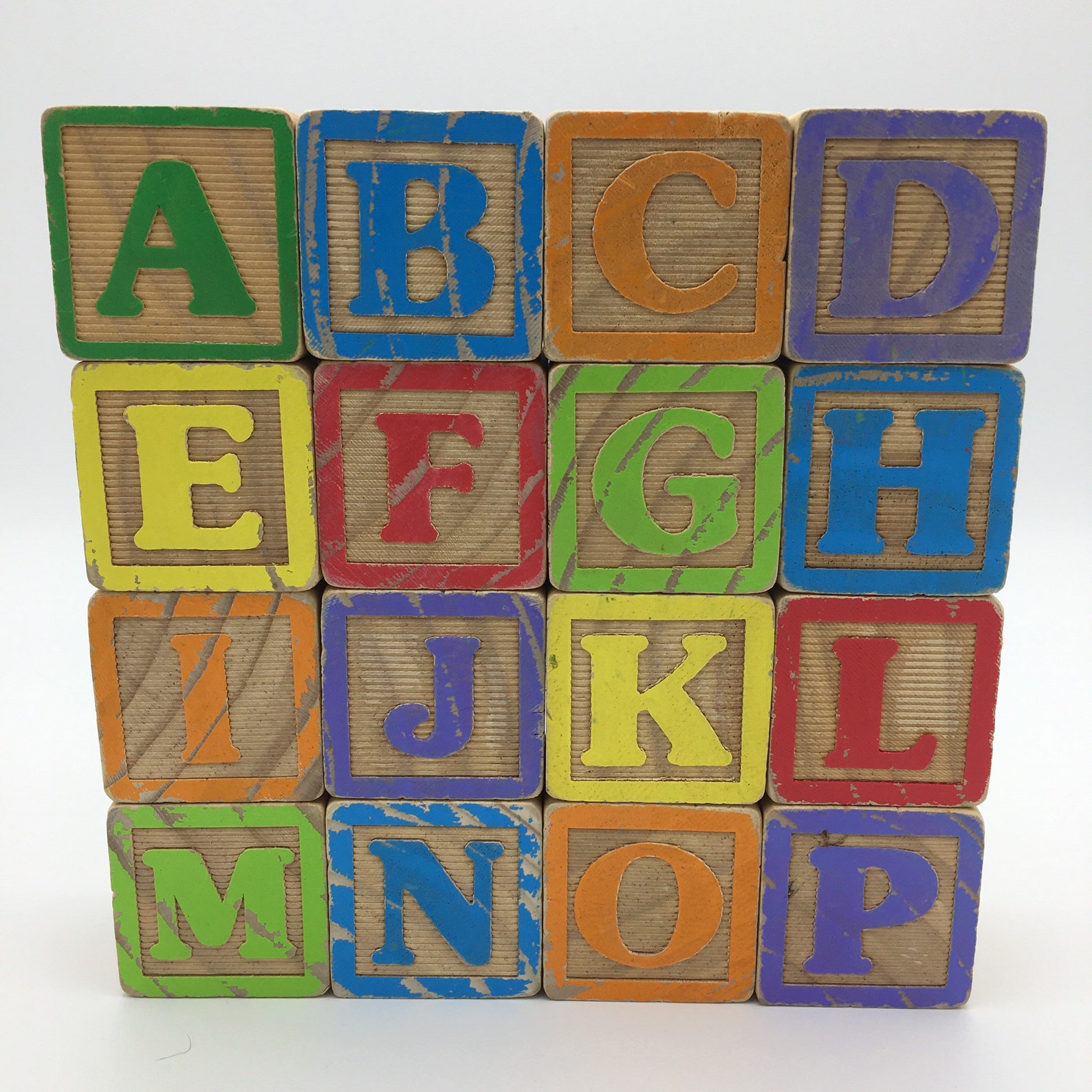 Vintage Wooden Alphabet Blocks - Etsy