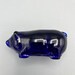 Rosso Keystone R Cobalt Blue Glass Pig Figurine - Etsy