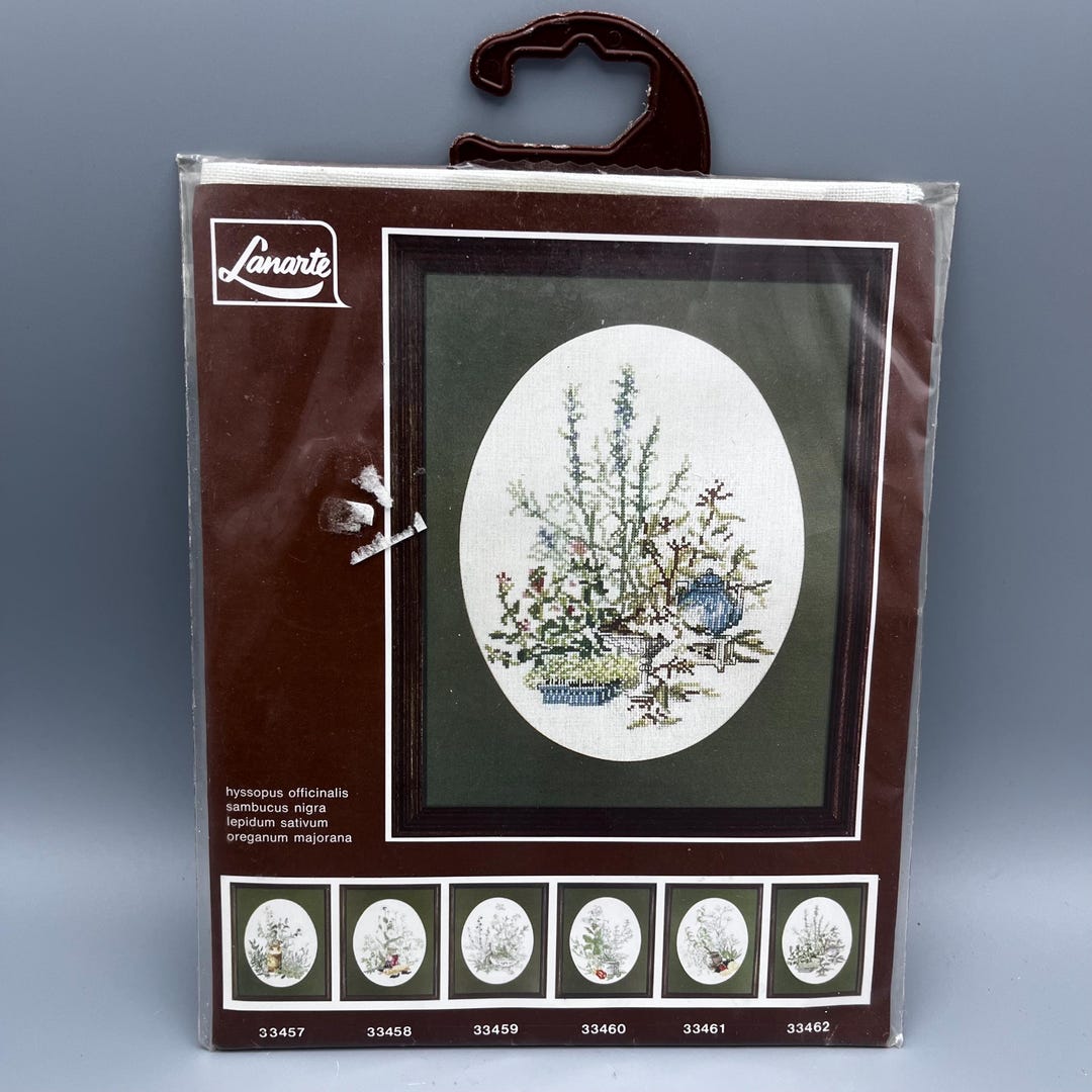 Lanarte Cross Stitch Kit Teapot and Plants - Etsy