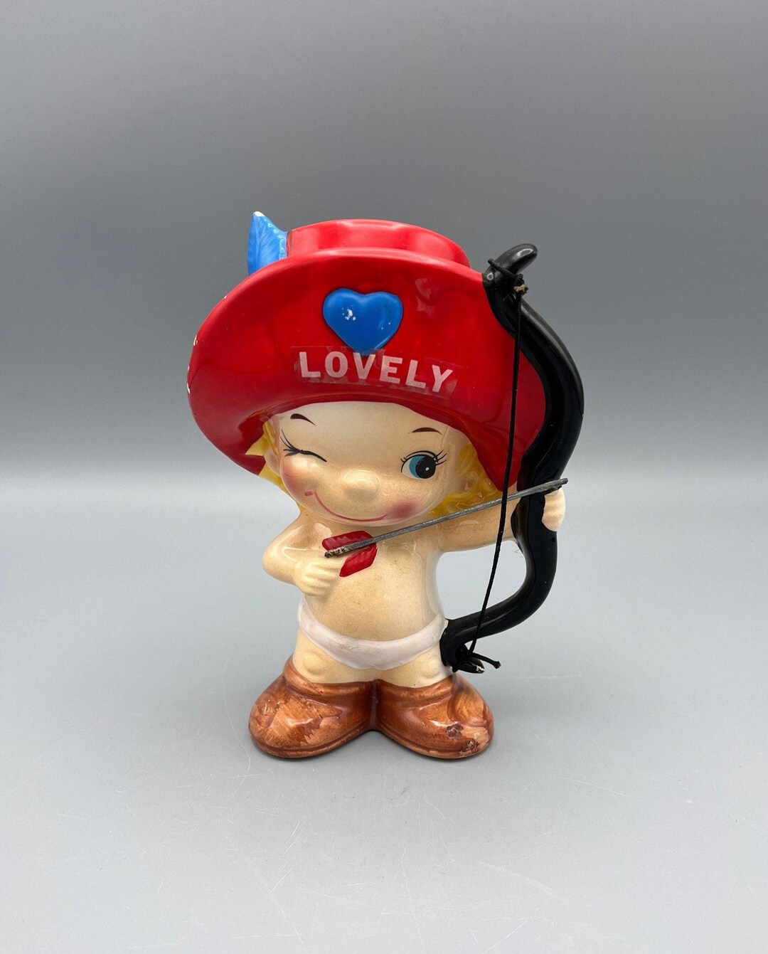 Vintage Taiwan Mountain Co Ceramic Cupid Coin Bank - Etsy