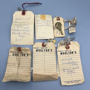 Vintage Keys With Paper Tags, Junk Journal Keys - Etsy