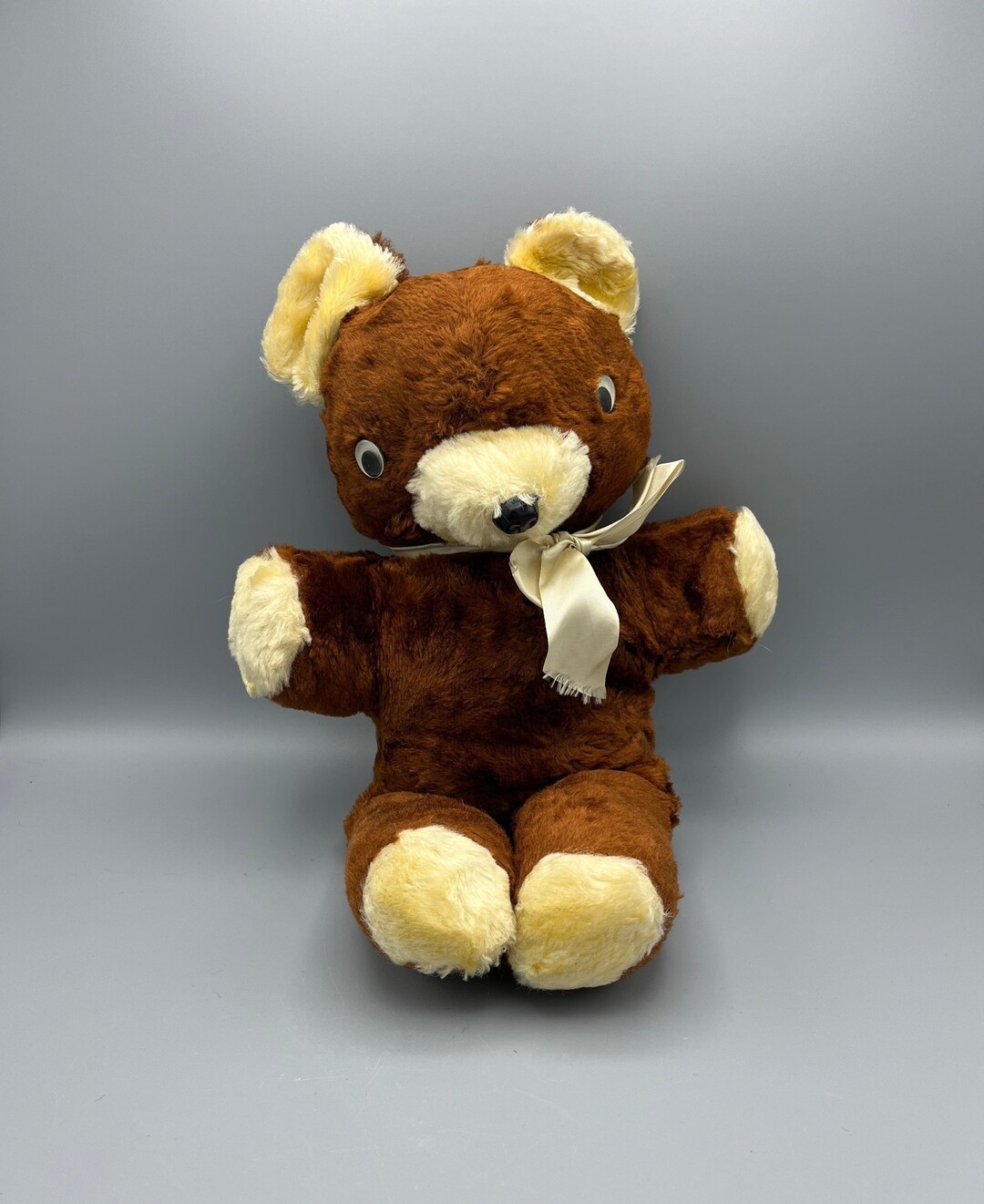 Vintage Brown Teddy Bear - Etsy