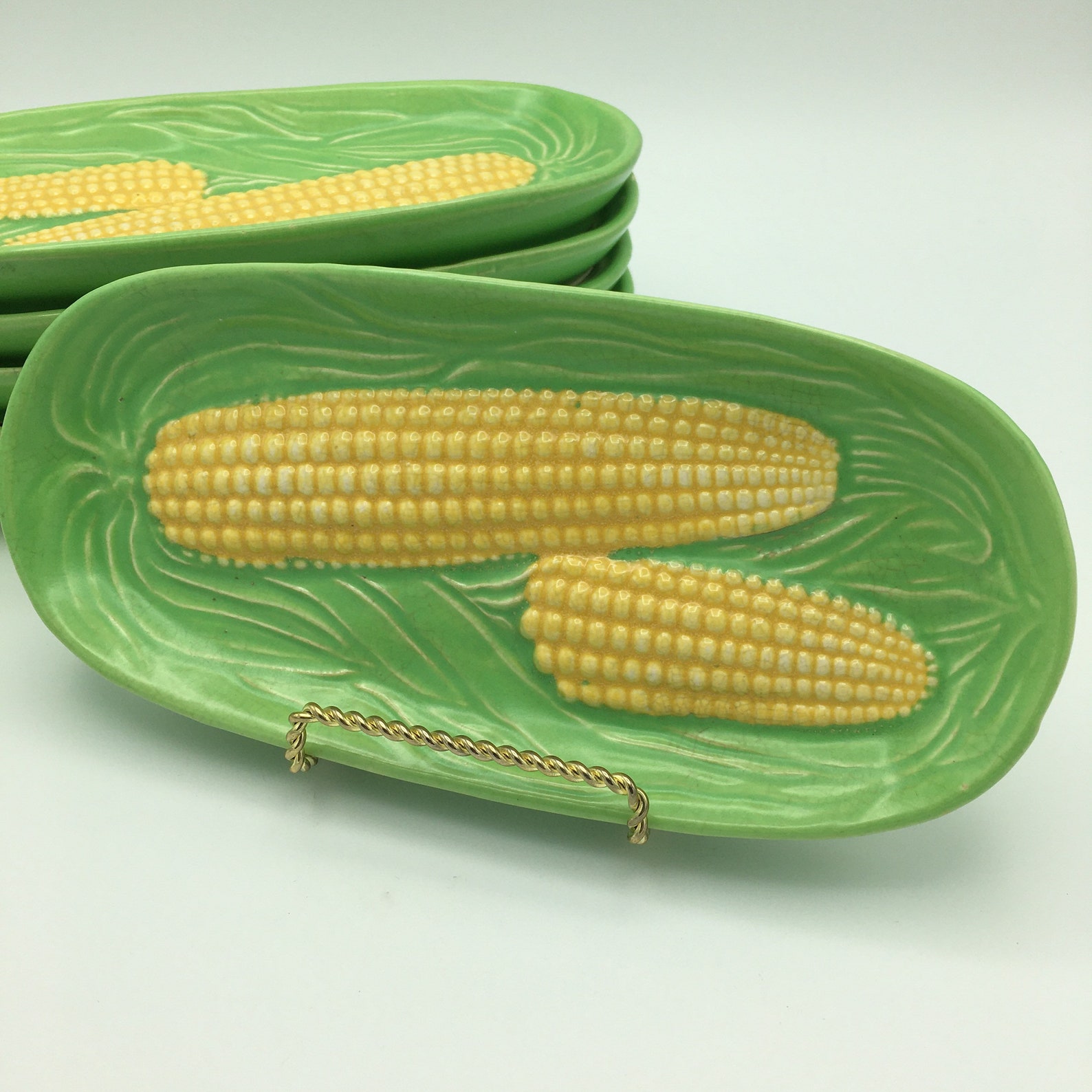 Vintage Ceramic Corn Plates - Etsy