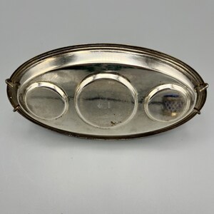 Vintage Cobalt Blue Condiment Set on Metal Tray - Etsy