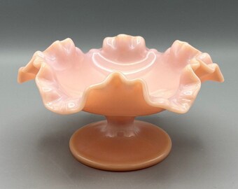 Pink Glass Compote - Etsy