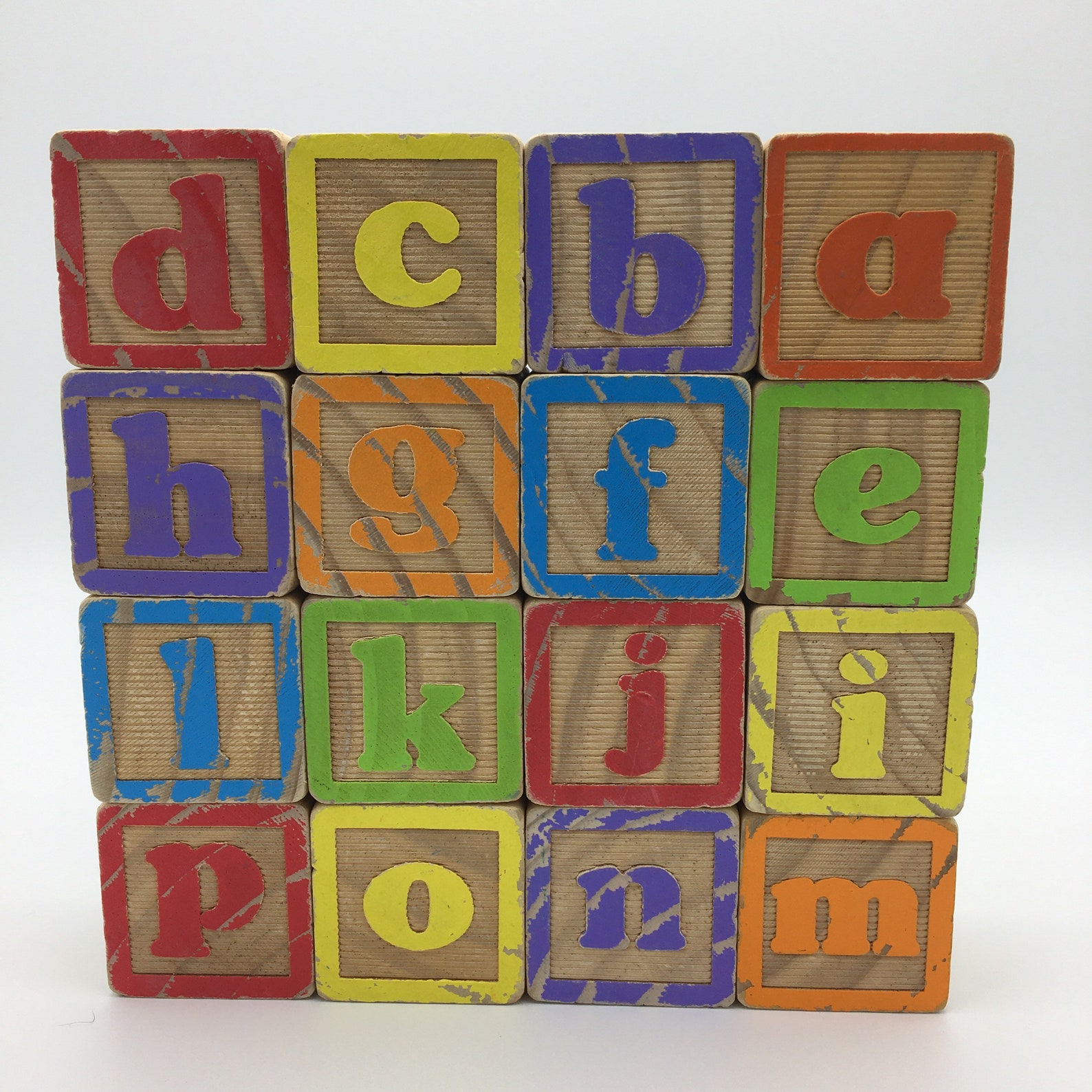 Vintage Wooden Alphabet Blocks - Etsy