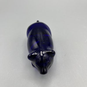 Rosso Keystone R Cobalt Blue Glass Pig Figurine - Etsy