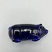 Rosso Keystone R Cobalt Blue Glass Pig Figurine - Etsy