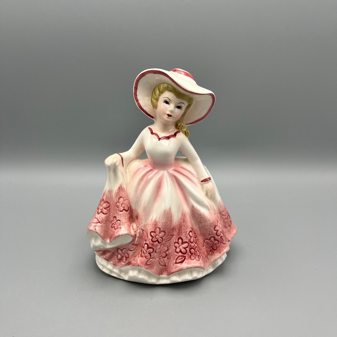Vintage Relpo Planter, Girl With Pink Planter - Etsy
