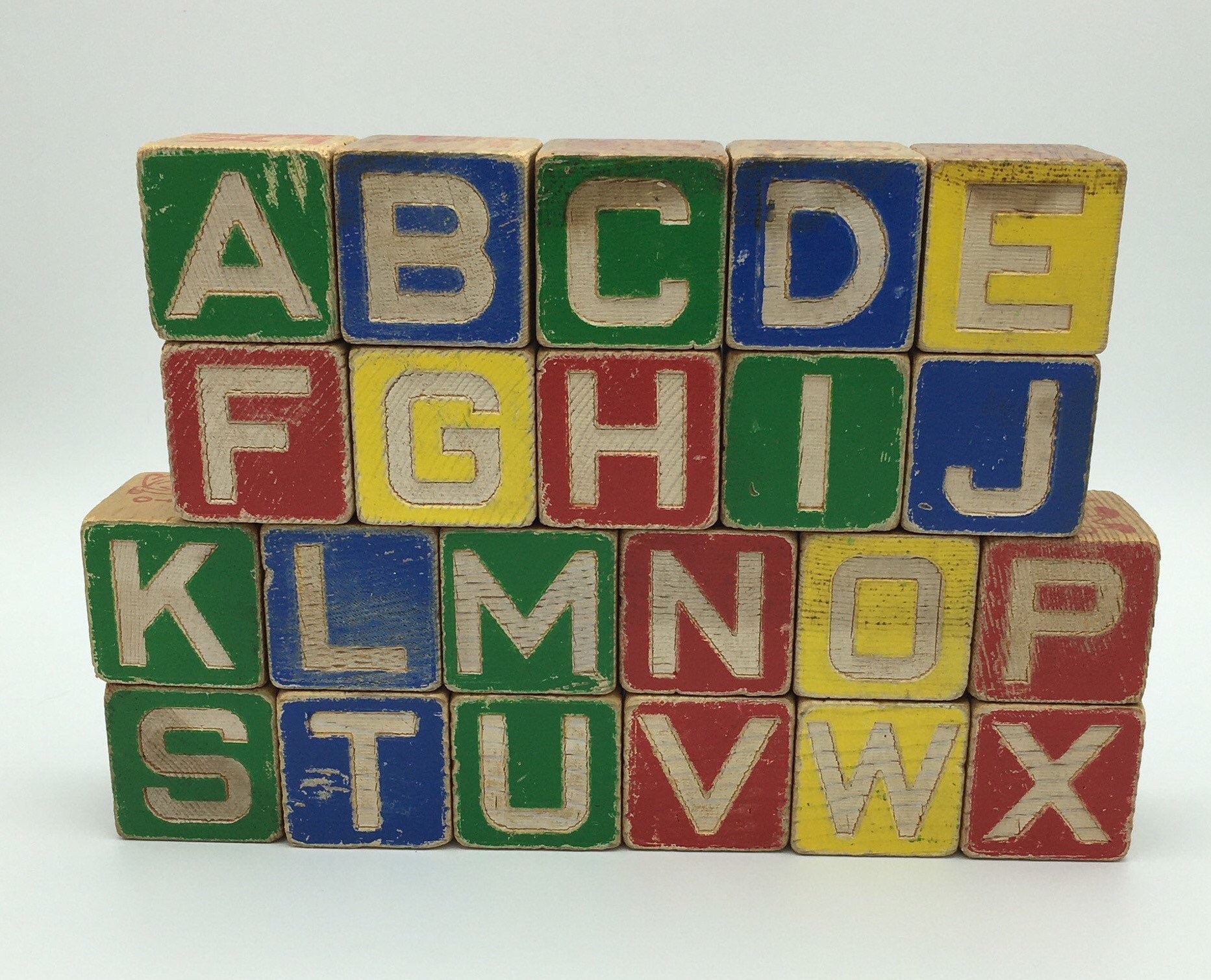 Vintage Wooden Disney Alphabet Blocks - Etsy