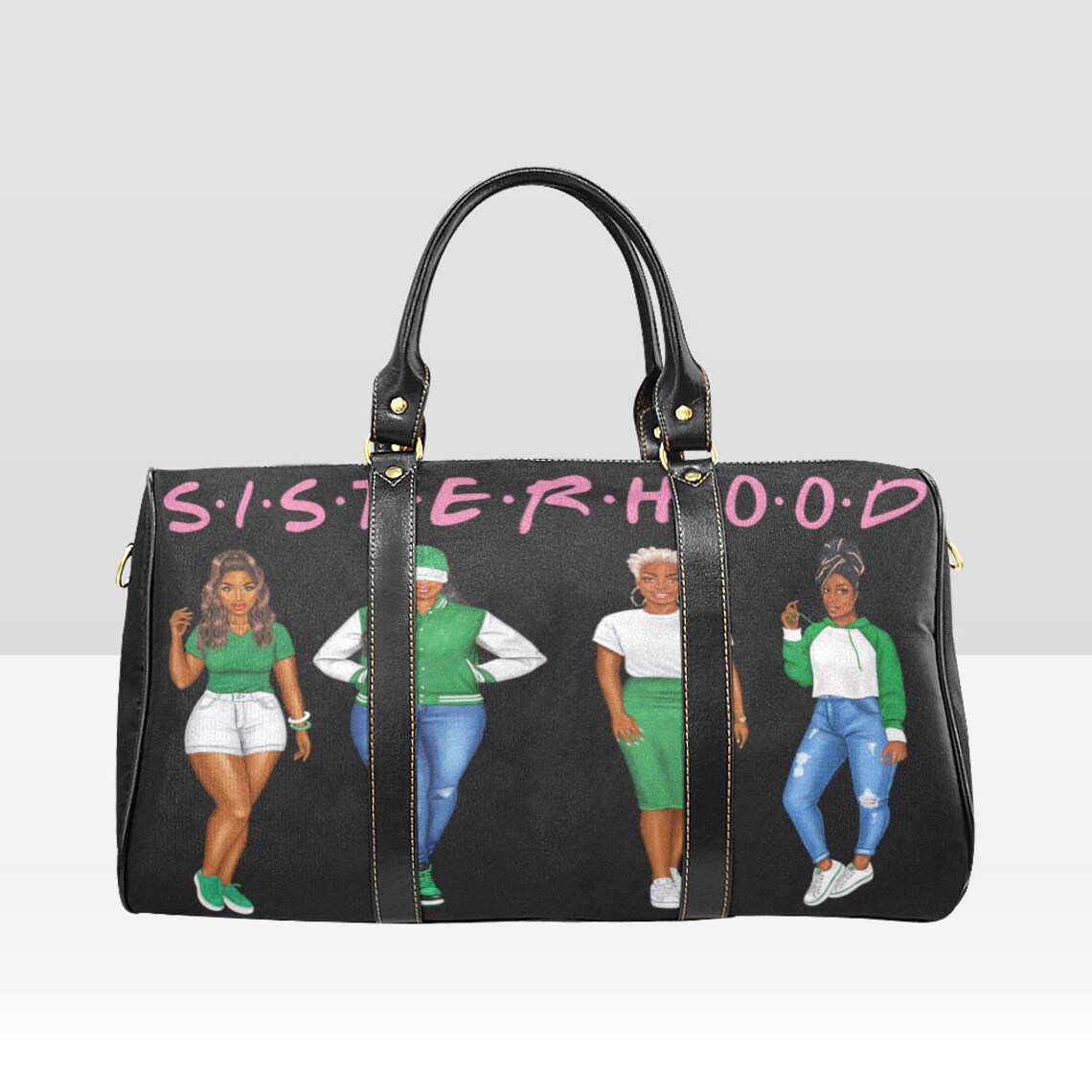 AKA Inspired Bag, AKA Bag, Weekender Bag, Sorority Gifts, Weekender Bag ...