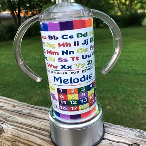 Learning Cup for Kids, Abc Learning Cup, Number Cup, Counting Tumbler ...