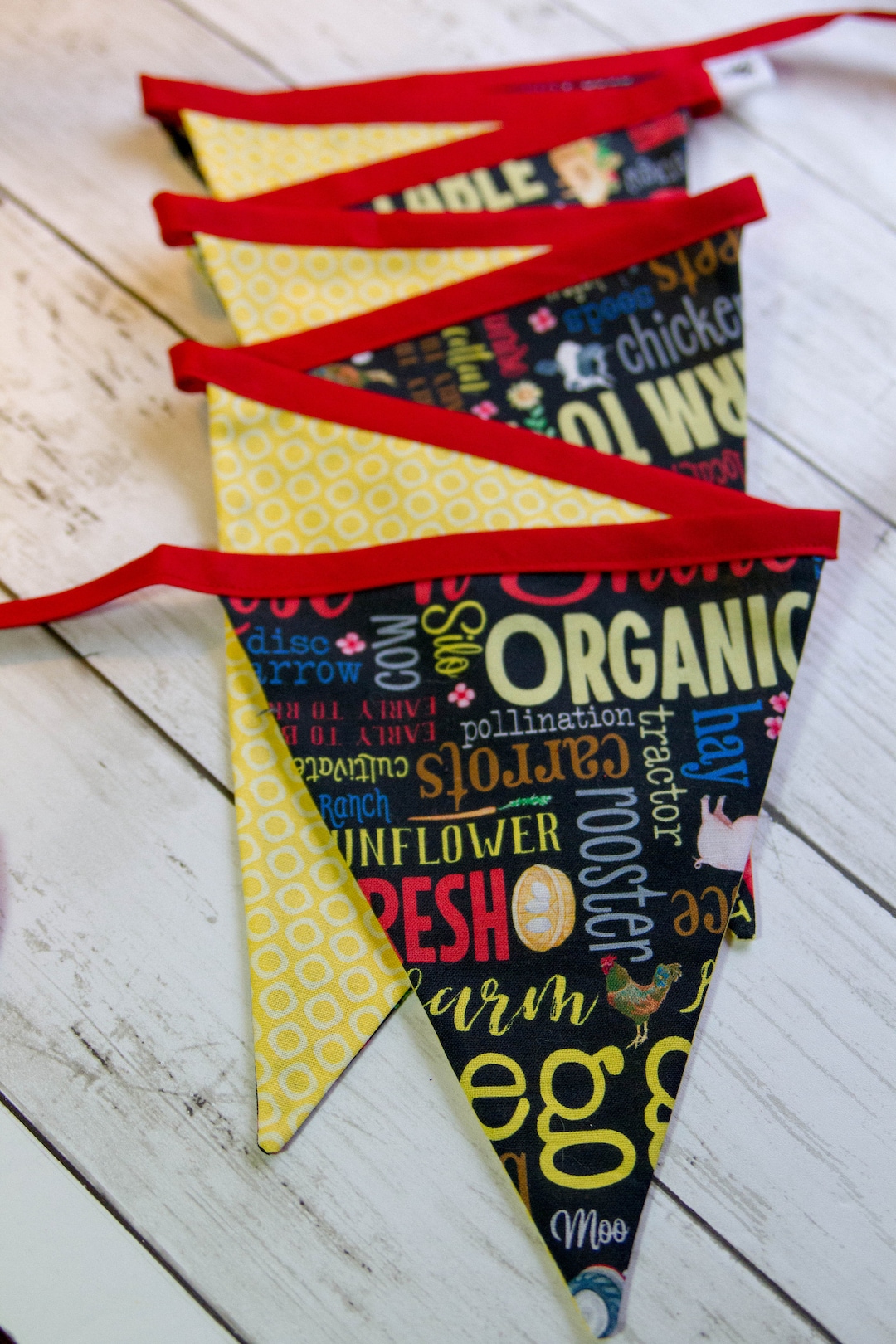 Farmers Market Bunting Banner Farm Flag Banner Farm Life Banner Farm to ...