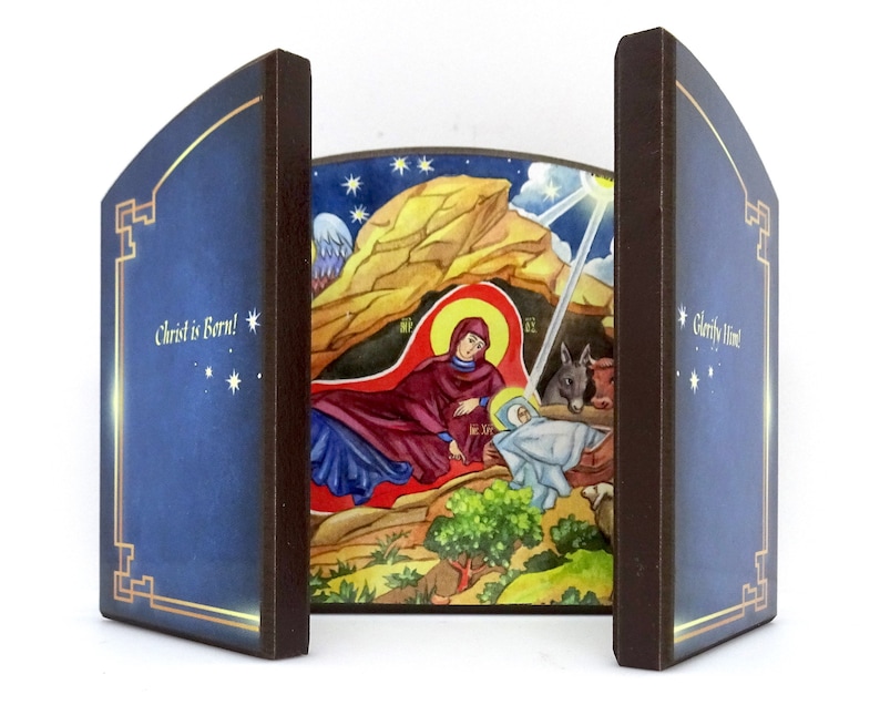 Orthodox Christian Christmas Triptych Nativity Scene Icon | Etsy