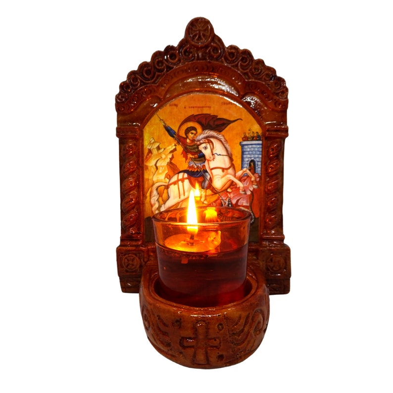 Orthodox Vigil Light Wall Vigil Lamp Greek Orthodox Icon | Etsy