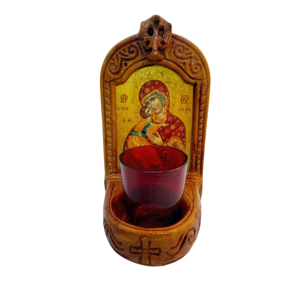 Orthodox Vigil Light Wall Vigil Lamp Greek Orthodox Icon | Etsy