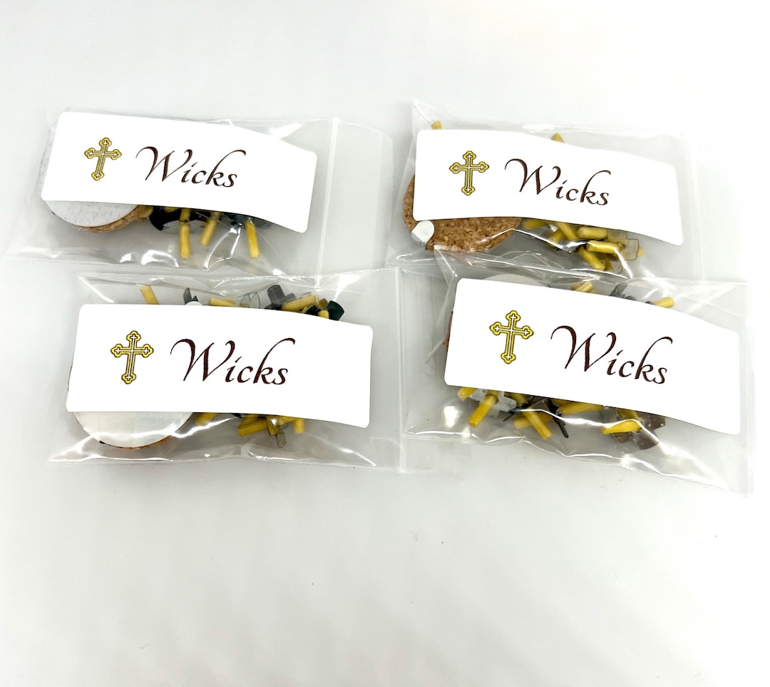 4 Bags of Oil Lamp Wicks for Orthodox Vigil Lamps, Small Wicks With ...